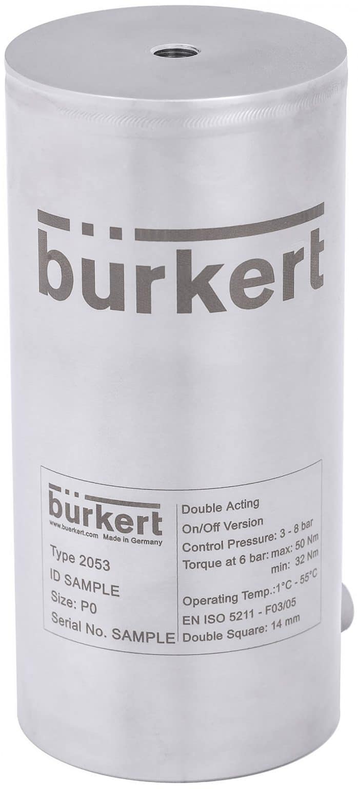 Bürkert Launches Hygienic Actuator For Automation Of Rotary Valves • Fluid Handling Pro
