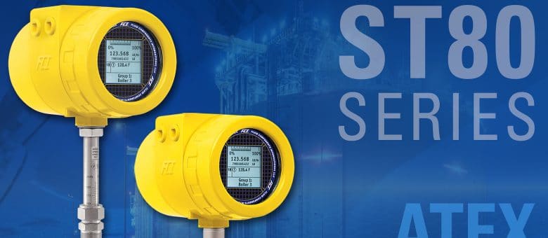 Rugged ST80 Series Thermal Mass Flow Meter With ATEX/IECEx