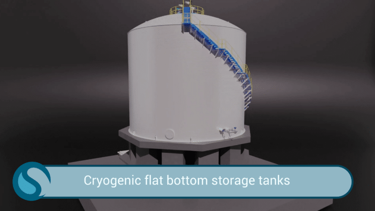 3D Design of Cryogenic Flat Bottom Storage Tank • Fluid Handling Pro