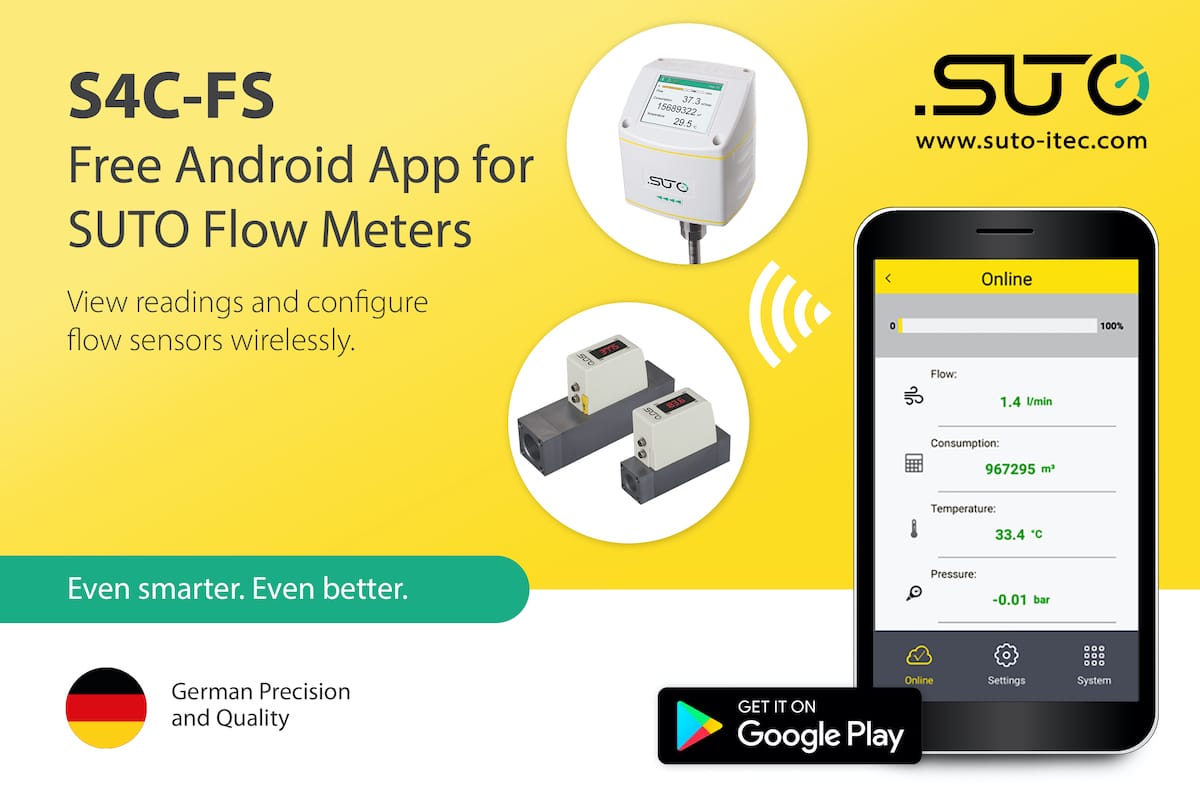 Free Android App for SUTO Flow Meters • Fluid Handling Pro