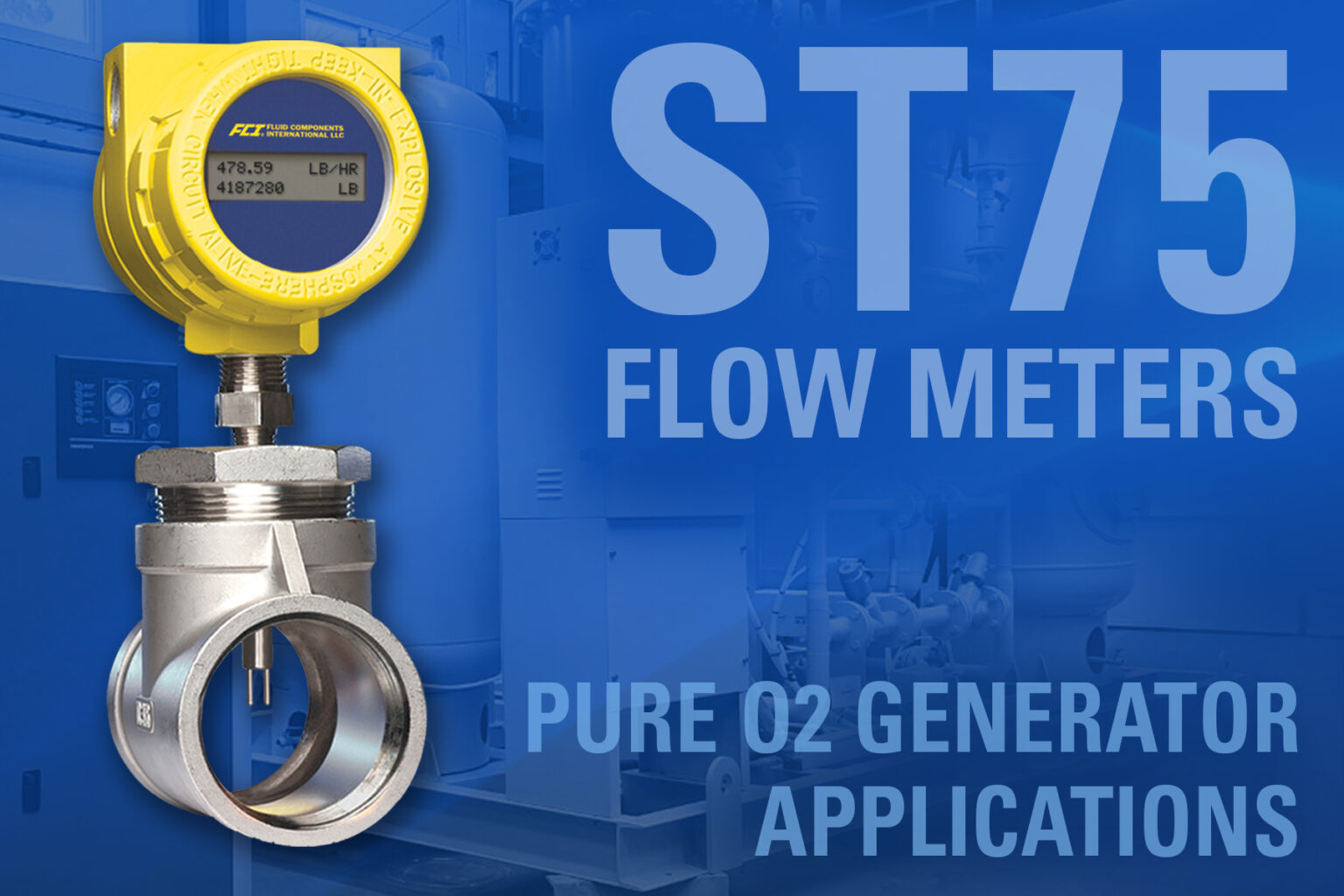 Monitoring Pure O2 Generator Flow Rate & Totalized Flowin Oil